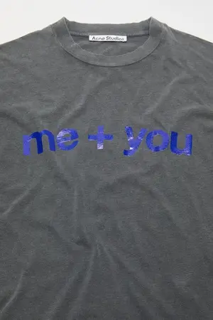Acne Studios Glitter Graphic T-shirt