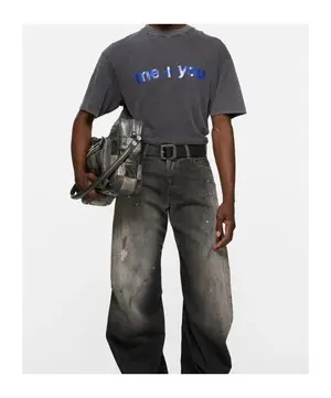 Acne Studios Glitter Graphic T-shirt