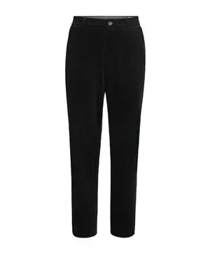 Brunello Cucinelli Garment-dyed Cotton Corduroy Trousers - Black