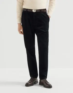 Brunello Cucinelli Garment-dyed Cotton Corduroy Trousers