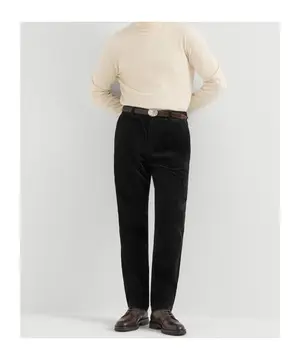 Brunello Cucinelli Garment-dyed Cotton Corduroy Trousers