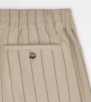 TOD'S Striped Silk Shorts