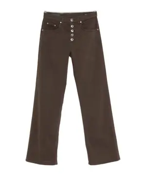 DONDUP Buttoned Straight-leg Jeans