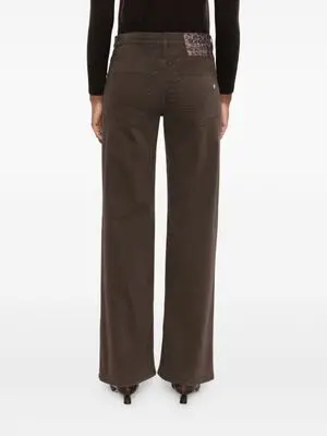 DONDUP Buttoned Straight-leg Jeans