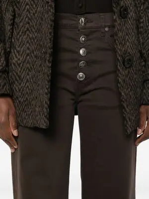 DONDUP Buttoned Straight-leg Jeans