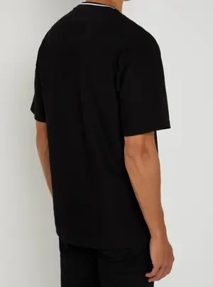 Dolce & Gabbana Logo-embroidered Piqué Cotton T-shirt