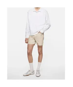 Acne Studios Light Wash Paint-splatter Denim Shorts