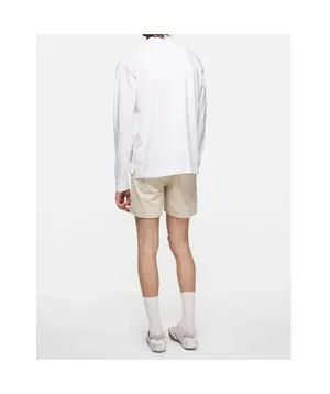 Acne Studios Light Wash Paint-splatter Denim Shorts