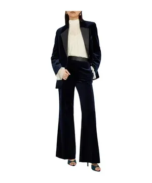Victoria Beckham Wide-leg Velvet Trousers
