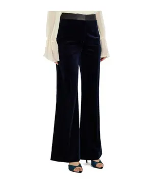 Victoria Beckham Wide-leg Velvet Trousers