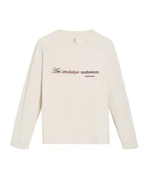 Brunello Cucinelli Cotton Jersey Long-sleeve T-shirt With Embroidery