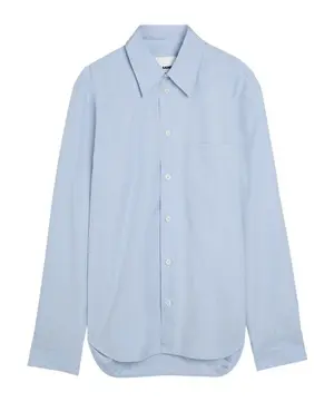 JIL SANDER Cotton-poplin Shirt - Blue