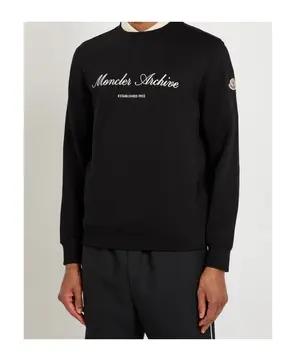 Moncler Logo-embroidered Cotton-blend Sweatshirt