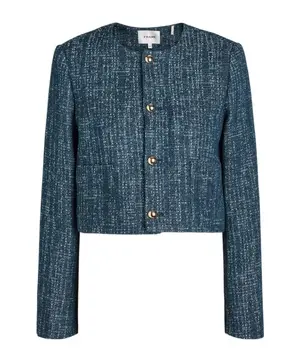 FRAME The Tweed Jacket - Blue