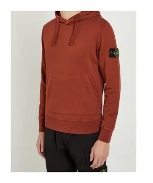Stone Island Hooded Cotton Sweatshirt
