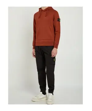 Stone Island Hooded Cotton Sweatshirt