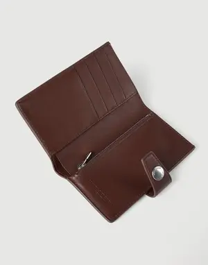 Brunello Cucinelli Internal Card Slots Leather Wallet