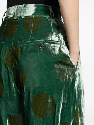 UMA WANG Pleated Zipper Casual Pants