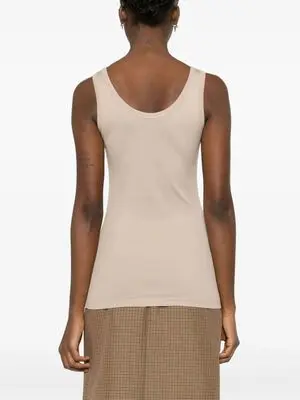 Prada Ribbed Knit U-neck Top