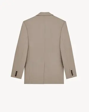 Saint Laurent Single-breasted Jacket In Wool And Mohair