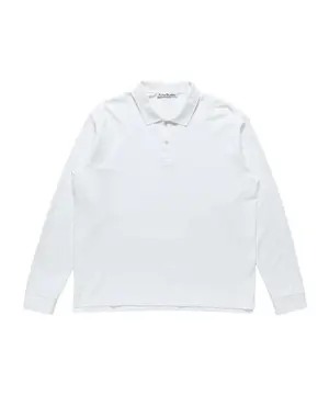 Acne Studios Logo-print Long-sleeve Polo Shirt