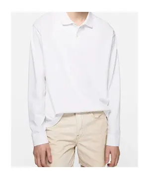 Acne Studios Logo-print Long-sleeve Polo Shirt