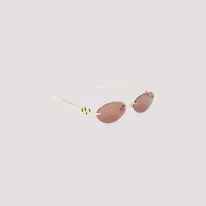 Valentino Garavani Oval Rimless Sunglasses