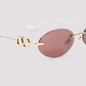 Valentino Garavani Oval Rimless Sunglasses