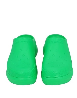 Balenciaga Rubber Mules And Clogs - Green