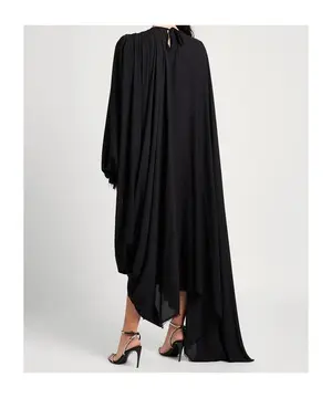 Balenciaga Pleated Crewneck Sleeveless Midi Dress