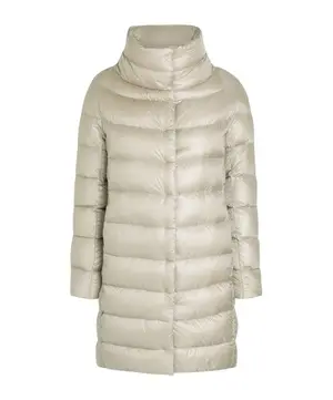 Herno Quilted Shell Coat - Nude