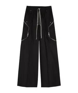 Rick Owens Heizer Belas Wide-leg Cotton Cargo Trousers - Black