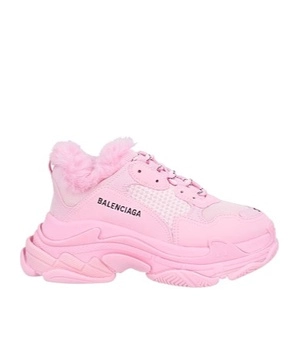 Balenciaga Techno Fabric And Leather Sneakers
