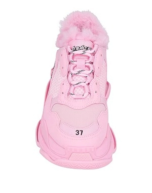 Balenciaga Techno Fabric And Leather Sneakers