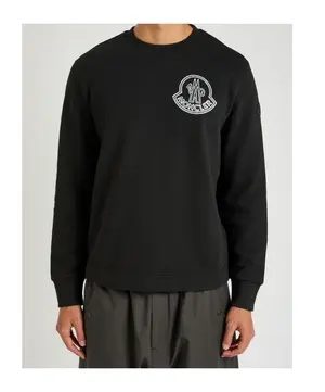 Moncler New Badge Logo-print Cotton Sweatshirt