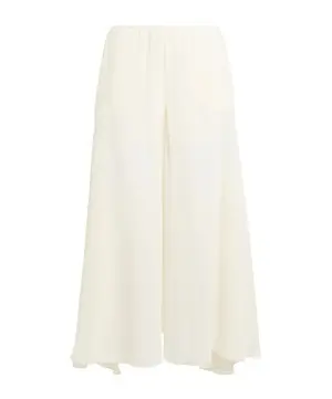 Chloé Plain Colour Casual Trousers - White