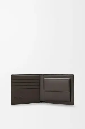 Loewe Puzzle Bifold Coin Wallet In Supple Grained Calfskin
