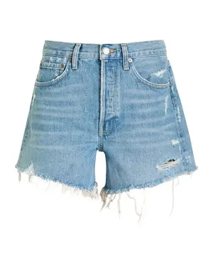AGOLDE  Distressed Denim Shorts