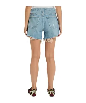 AGOLDE Distressed Denim Shorts
