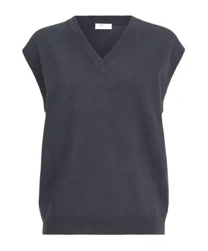Brunello Cucinelli Cashmere Sweater Vest With Monili Embellishment