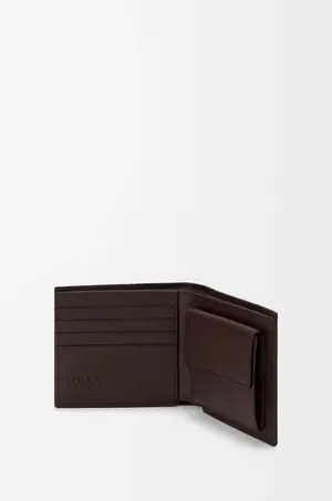 Loewe Puzzle Bifold Coin Wallet In Supple Grained Calfskin