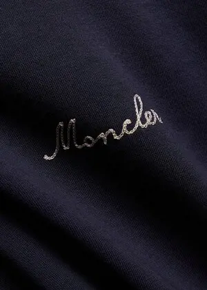 Moncler Logo-embroidered Cotton-blend Sweatshirt