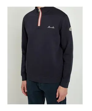Moncler Logo-embroidered Cotton-blend Sweatshirt