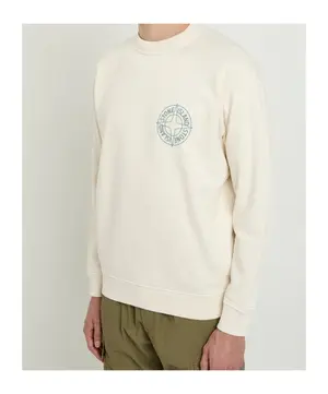 Stone Island Logo-print Cotton Sweatshirt