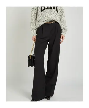 ANINE BING Trent Straight-leg Canvas Trousers