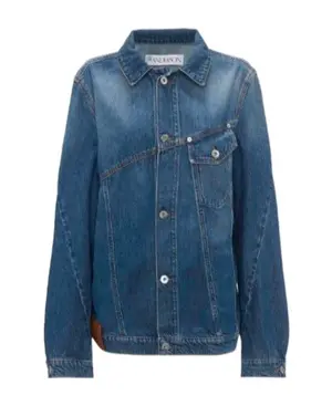 J.W.ANDERSON Jw Anderson Twisted Denim Jacket - Blue