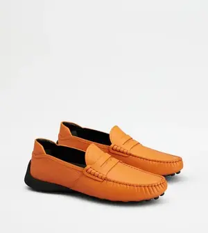 TOD'S Round-toe Loafers With Lamborghini Logo Heel