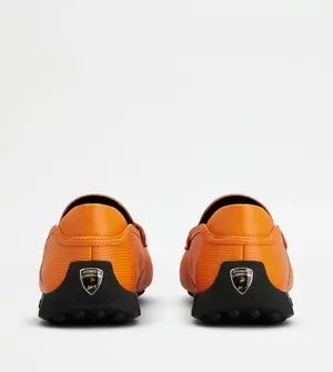 TOD'S Round-toe Loafers With Lamborghini Logo Heel