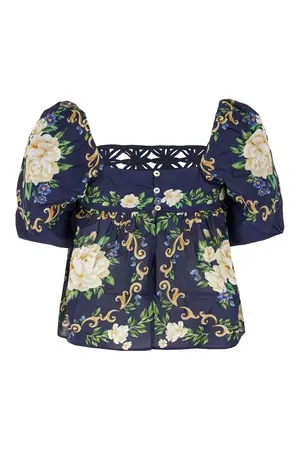 Farm Rio Floral Patterned Decorative Blouse