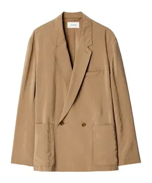 LEMAIRE Light Double-breasted Jacket In Dry Silk